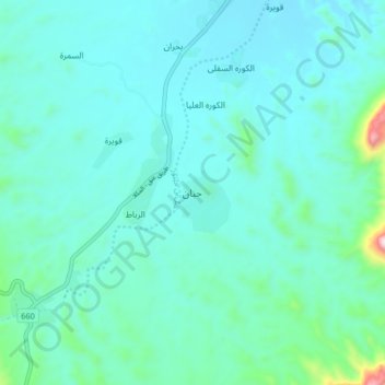 Habban topographic map, elevation, terrain