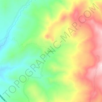 Balkan topographic map, elevation, terrain