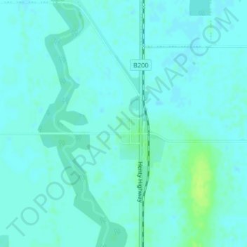 Rosebery topographic map, elevation, terrain