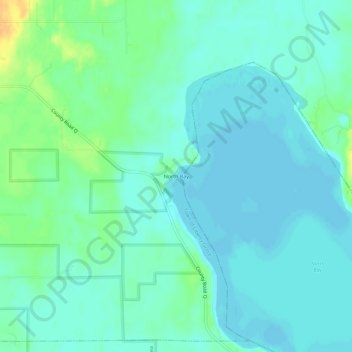 North Bay topographic map, elevation, terrain