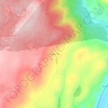 Prospect Hill topographic map, elevation, terrain