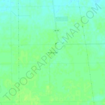 North Grove topographic map, elevation, terrain