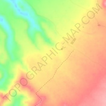 Bogota topographic map, elevation, terrain