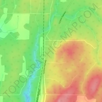 Red Rock topographic map, elevation, terrain