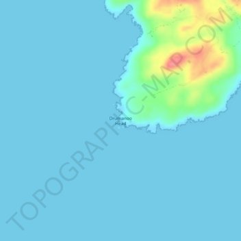 Drumanoo Head topographic map, elevation, terrain