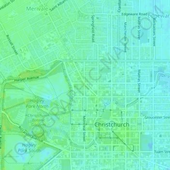 Victoria Clock Tower topographic map, elevation, terrain