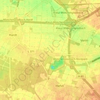 Vorst topographic map, elevation, terrain