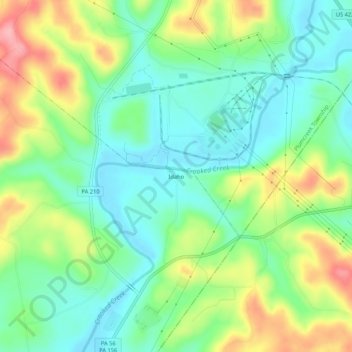 Idaho topographic map, elevation, terrain