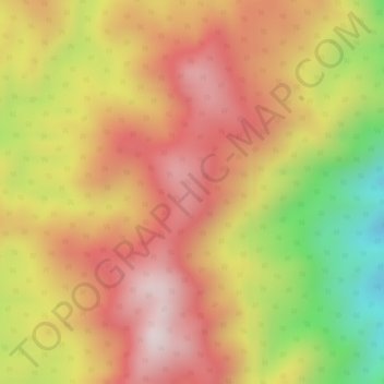 Iran Mountains topographic map, elevation, terrain