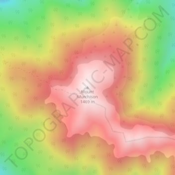 Mount Murchison topographic map, elevation, terrain