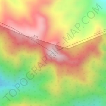 Gunung Besar topographic map, elevation, terrain