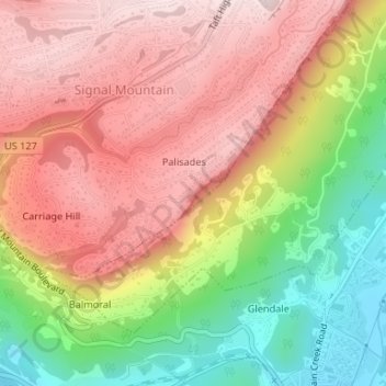 Wilder Point topographic map, elevation, terrain