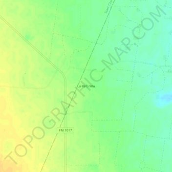 La Reforma topographic map, elevation, terrain