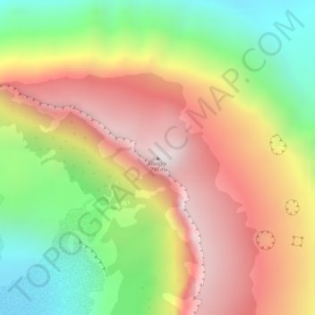 Ecuador topographic map, elevation, terrain