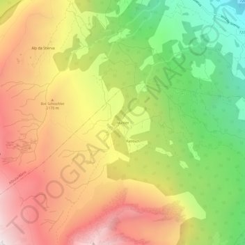Munter topographic map, elevation, terrain
