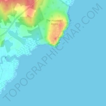 Estrans Daniel topographic map, elevation, terrain