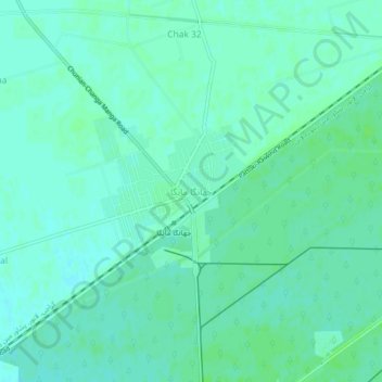 Changa Manga topographic map, elevation, terrain