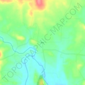 Sims topographic map, elevation, terrain