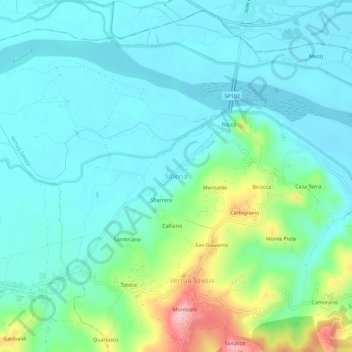 Siberia topographic map, elevation, terrain