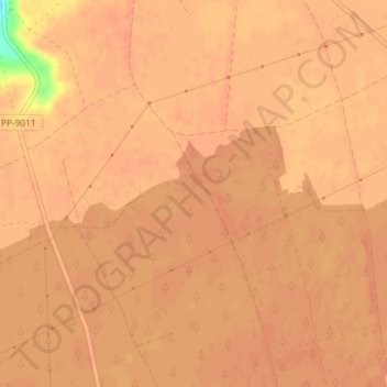 La Rinconada topographic map, elevation, terrain