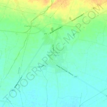 Sant'Andrea del Pizzone topographic map, elevation, terrain