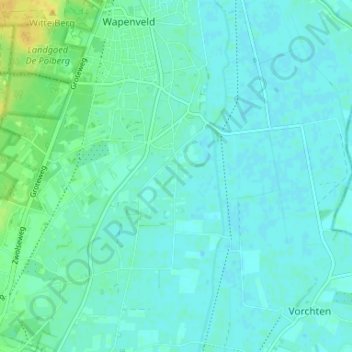 De Wolbert topographic map, elevation, terrain