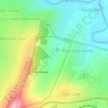 Nduli Wildlife Sanctuary topographic map, elevation, terrain