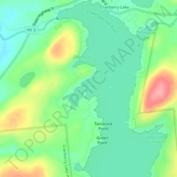 Matilda Bay topographic map, elevation, terrain