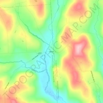 Neath topographic map, elevation, terrain