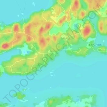 Skraatila topographic map, elevation, terrain