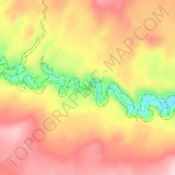 Jacob Hamblin Arch topographic map, elevation, terrain