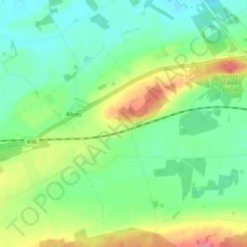Carsehill topographic map, elevation, terrain