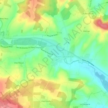Plaisance topographic map, elevation, terrain
