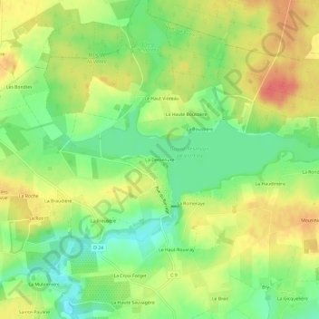 La Demenure topographic map, elevation, terrain
