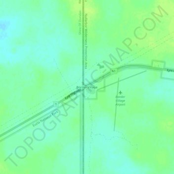 Border Village topographic map, elevation, terrain