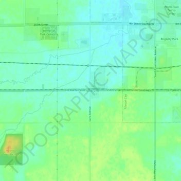Emery topographic map, elevation, terrain