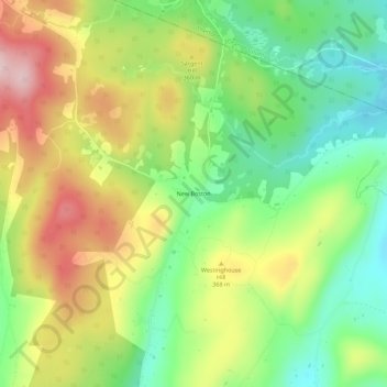 New Boston topographic map, elevation, terrain