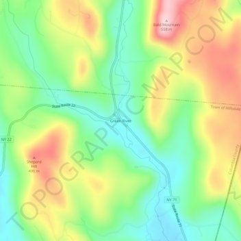 Green River topographic map, elevation, terrain