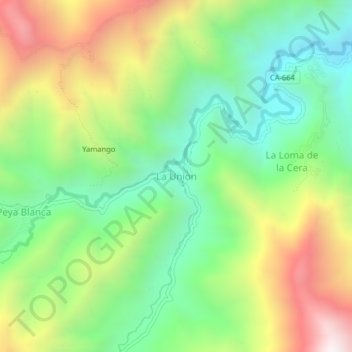 La Union topographic map, elevation, terrain