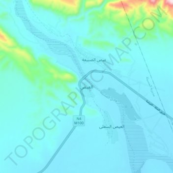 Ais topographic map, elevation, terrain