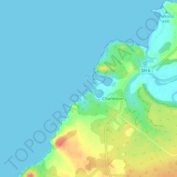 Constant Bay topographic map, elevation, terrain