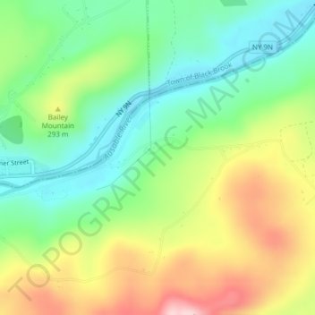 The Grove topographic map, elevation, terrain
