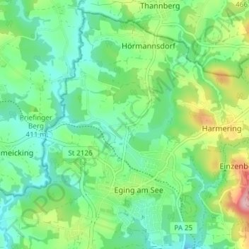 Rohrbach topographic map, elevation, terrain