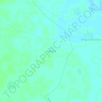 Haruna topographic map, elevation, terrain