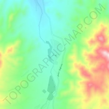 Kahang topographic map, elevation, terrain