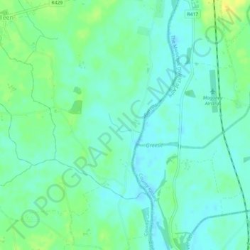 Grange Castle topographic map, elevation, terrain