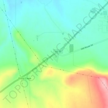 Mission Valley Historical Marker topographic map, elevation, terrain