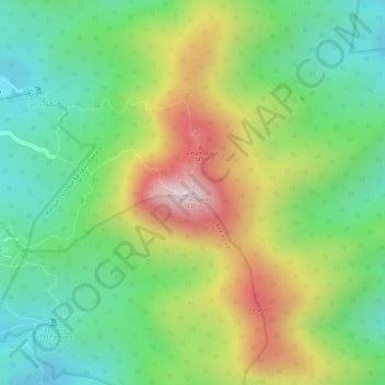 Anhangava topographic map, elevation, terrain