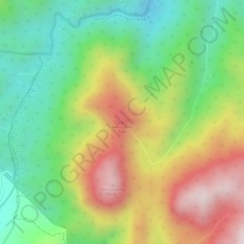 Bukit Janda Baik topographic map, elevation, terrain