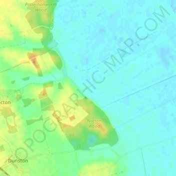 Wasps Nest topographic map, elevation, terrain